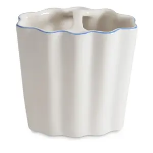KASSATEX Le Marais Toothbrush Holder - White/ Blue