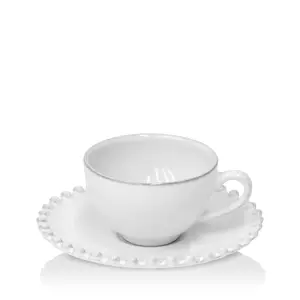 COSTA NOVA Pearl Coffee Cup & Saucer - White