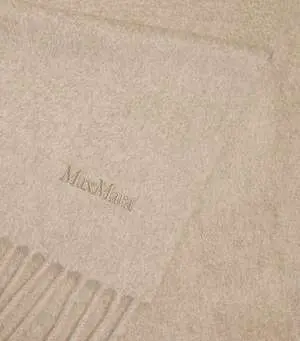 Max Mara Cashmere Fringed Scarf - Beige