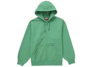 Supreme Zip Up Hooded Sweatshirt - Green