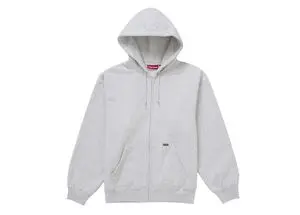 Supreme Work Zip Up Hooded Sweatshirt - Ash Grey