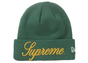 Supreme Script Beanie - Pine