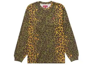 Supreme Small Box Long Sleeve Tee Shirt - Cheetah
