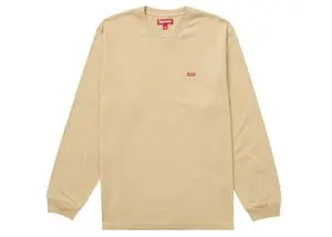 Supreme Small Box Long Sleeve Tee Shirt - Dark Tan