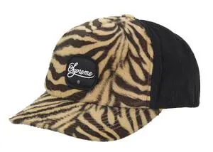 Supreme Tiger 5 Panel Cap - Black