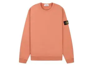 Stone Island Garment Dyed Crewneck Sweatshirt - Orange