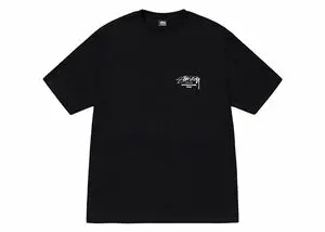 StÜssy Beat Sounds Pigment Dyed Tee Shirt - Black