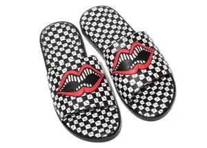 Chrome Hearts Chomper Slides Checker Pattern