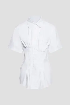 Isabel Marant Étoile Pleated Cotton Poplin Shirt