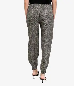 PT TORINO Printed Satin-blend Trousers