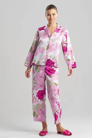 Natori Peony Blossom Notch Pj - Pink