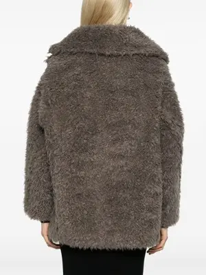 BLANCA VITA Faux-shearling Coat - Grey