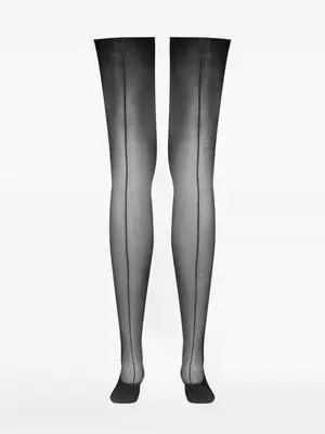 MAISON CLOSE Thigh High Stockings With Lurex Trim