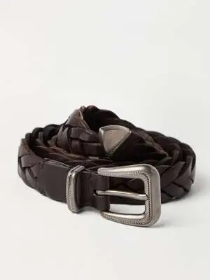 Brunello Cucinelli Braided Leather Belt - Brown