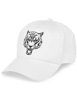 PLEIN SPORT Tiger Baseball Cap - White
