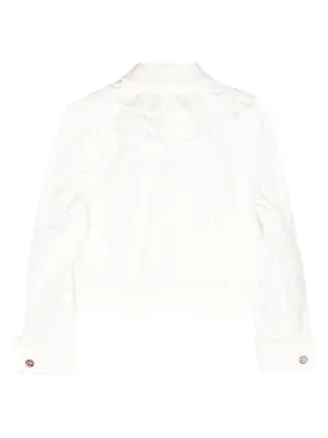 EDWARD ACHOUR PARIS Ruffle-trim Shirt Jacket