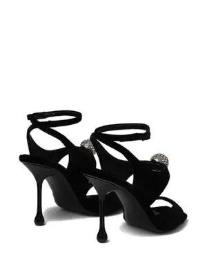 JIMMY CHOO 95mm Orb Embellished Sandals