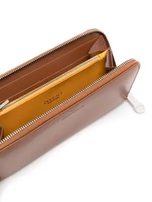 DOUCAL'S Leather Continental Wallet - Brown