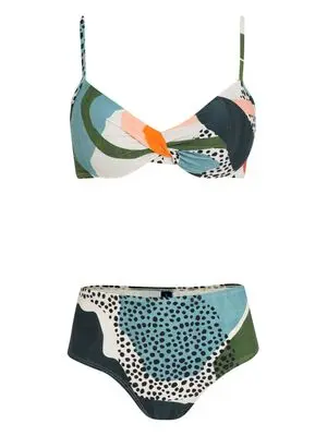LYGIA & NANNY Veronica Abstract-print Bikini Set