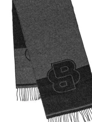BOSS Logo-jacquard Scarf