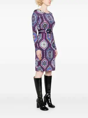 Emilio Pucci Geometric-print Midi Dress