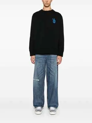 Études Studio Peace Sign Embroidered Sweatshirt