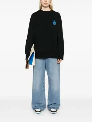 Études Studio Peace Sign Embroidered Sweatshirt
