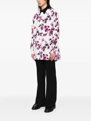 Yohji Yamamoto Khadi Flower Printed Shirt