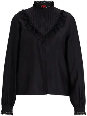 Hugo Ruffled-trim Blouse