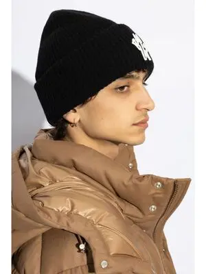 Moncler Logo Patch Beanie