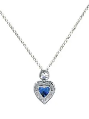 JUWELINA PARIS Heart Sapphire Pendant Necklace