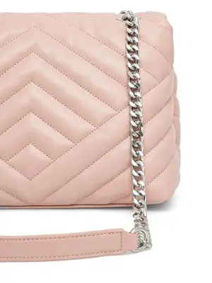Armani Exchange Logo-plaque Quilted Shoulder Bag - Pink