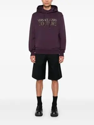 Versace Logo Hoodie - Purple
