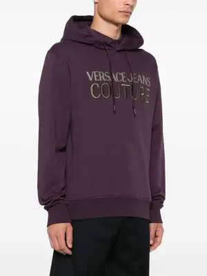 Versace Logo Hoodie - Purple