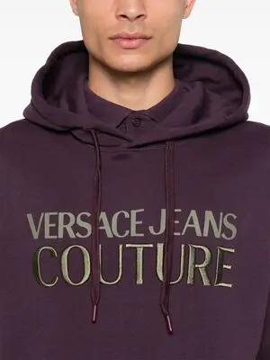 Versace Logo Hoodie - Purple