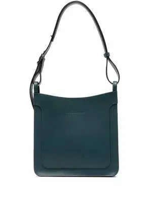 Longchamp Le Foulonné Leather Shoulder Bag - Blue