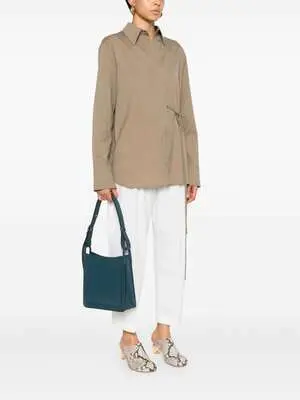 Longchamp Le Foulonné Leather Shoulder Bag - Blue