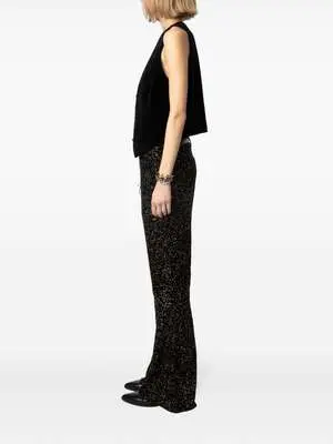 Zadig&Voltaire Emaux Velvet Vest - Black