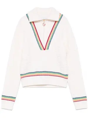 CASABLANCA Casablanca Column Stitch Sweater