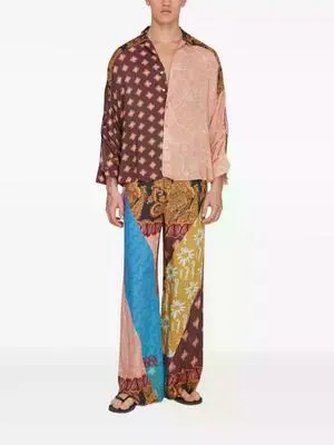 DONDE ESTEBAN Estrellitas Printed Shirt - Brown