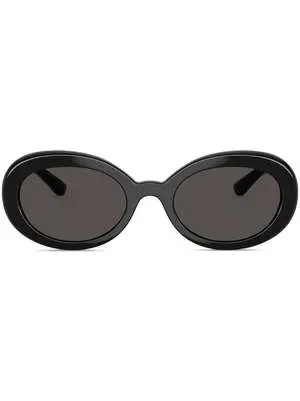 Dolce & Gabbana Oval-frame Sunglasses - Black