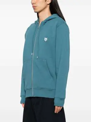 Maison Kitsuné Bold Fox Head Patch Comfort Hooded Jacket - Blue