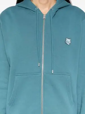 Maison Kitsuné Bold Fox Head Patch Comfort Hooded Jacket - Blue