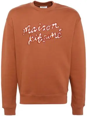 Maison Kitsuné Handwriting Gingham Sweatshirt