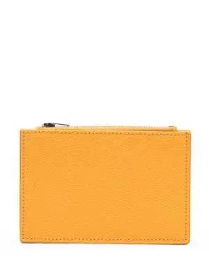 DOUCAL'S Leather Card Holder - Yellow