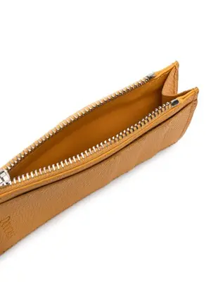 DOUCAL'S Leather Card Holder - Yellow