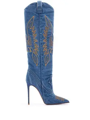 LE SILLA Eva 120mm Embroidered Boots