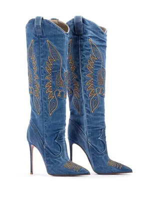 LE SILLA Eva 120mm Embroidered Boots