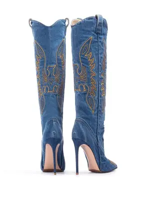 LE SILLA Eva 120mm Embroidered Boots