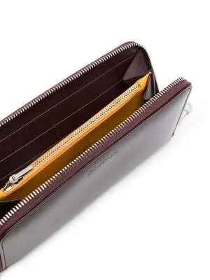 DOUCAL'S Leather Continental Wallet - Red